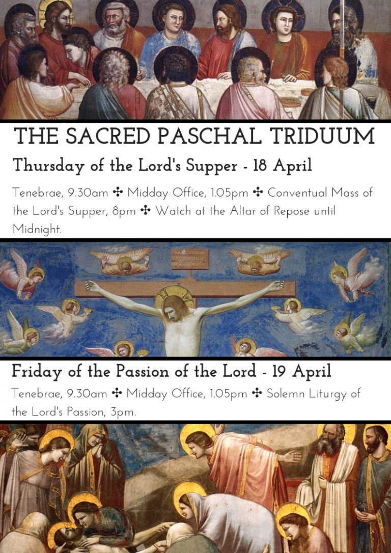 Holy Week and the Sacred Paschal Triduum - Blackfriars Hall
