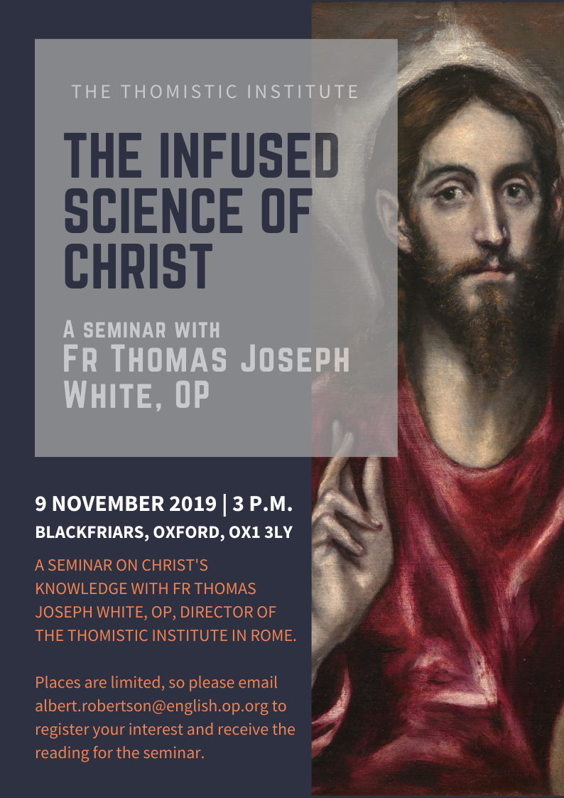 The Infused Science of Christ - Blackfriars Hall